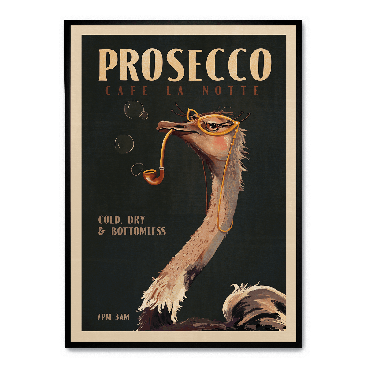 Prosecco Cafe La Notte poster | Postera.nl