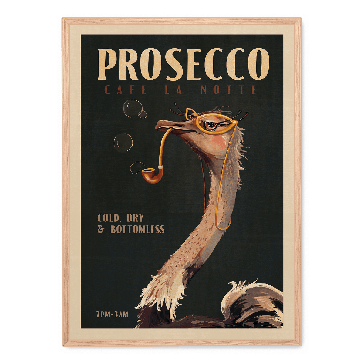 Prosecco Cafe La Notte poster | Postera.nl