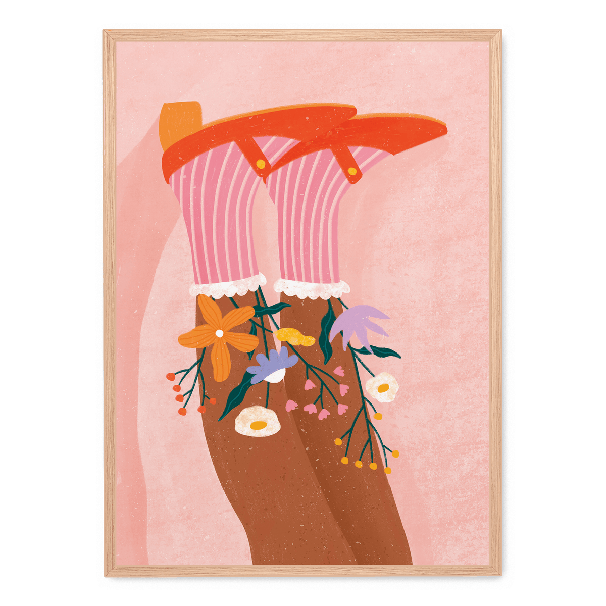 Floral Steps poster | Postera.nl