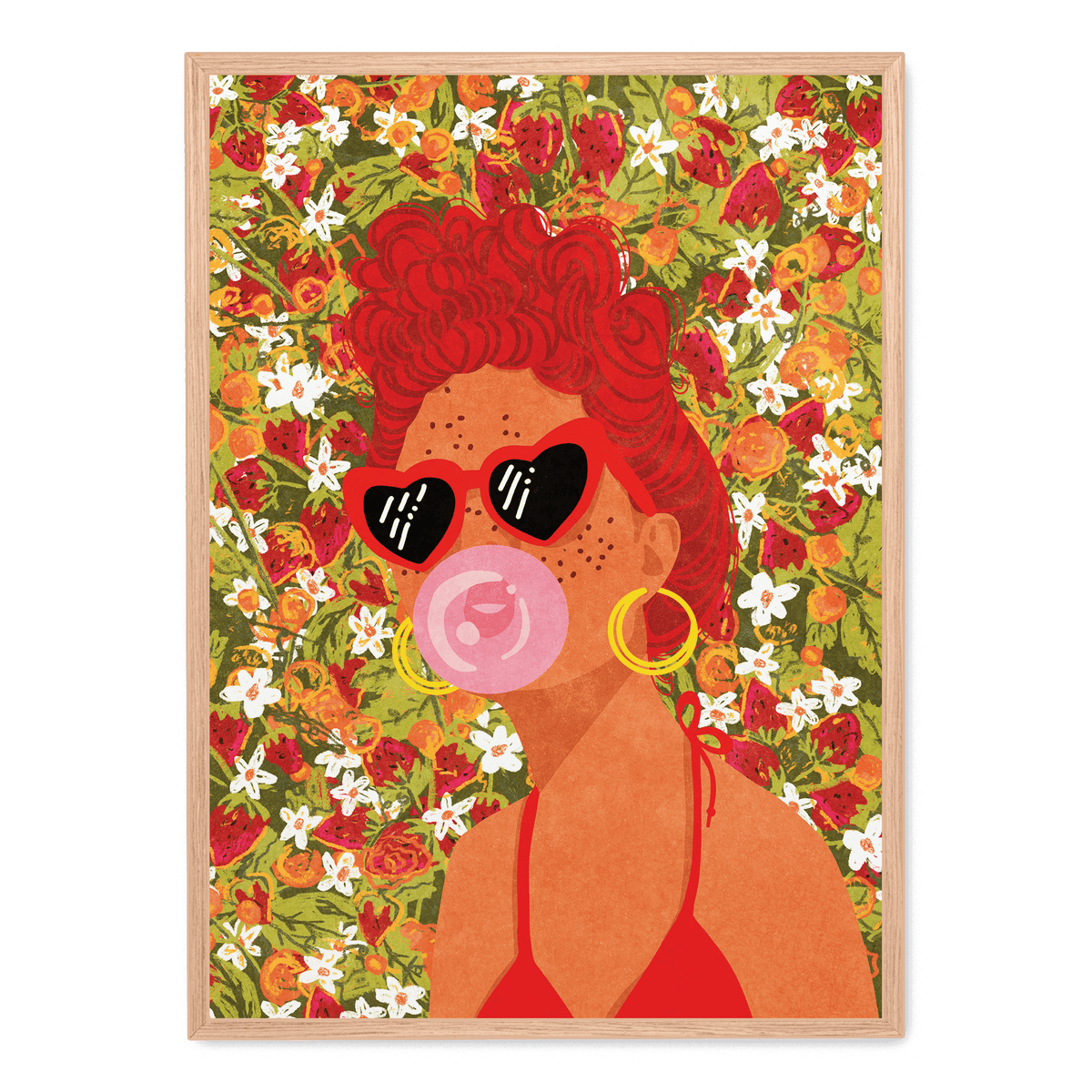 Strawberry Lady poster | Postera.nl