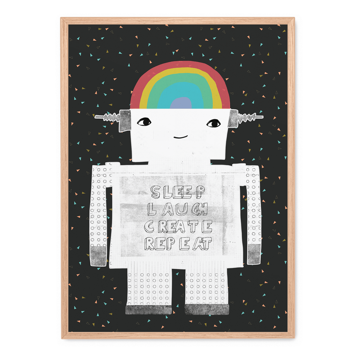 Sleep Laugh Create Repeat poster | Postera.nl