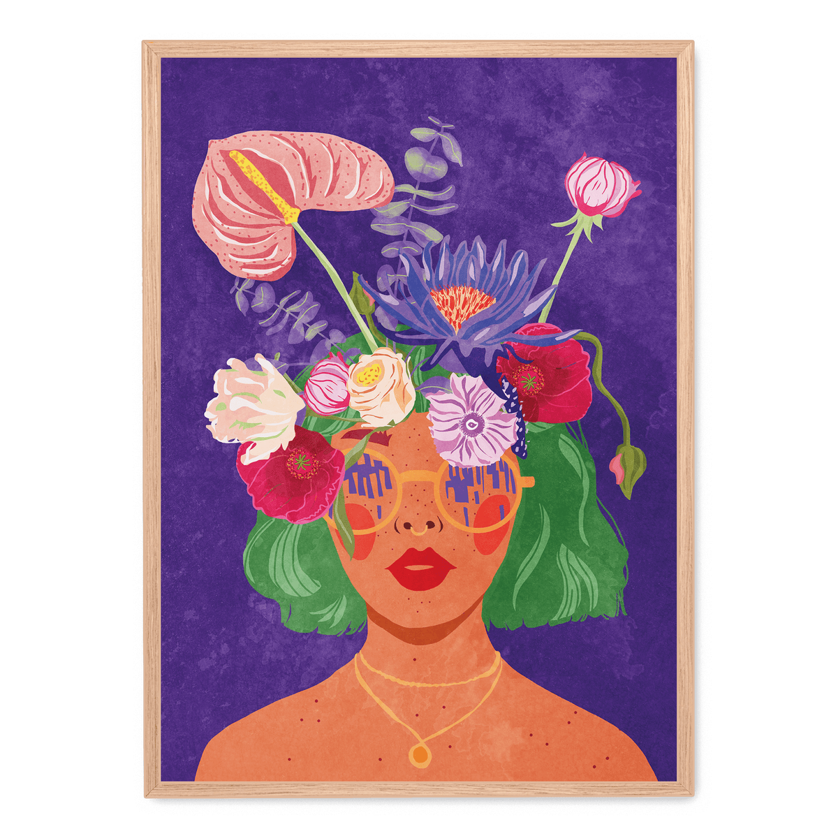 Flower Head poster | Postera.nl